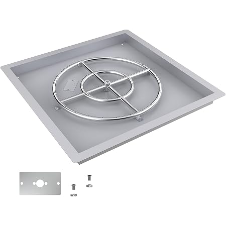 Amazon.com: Onlyfire Square Stainless Steel Drop-in Fire Pit Burner ...