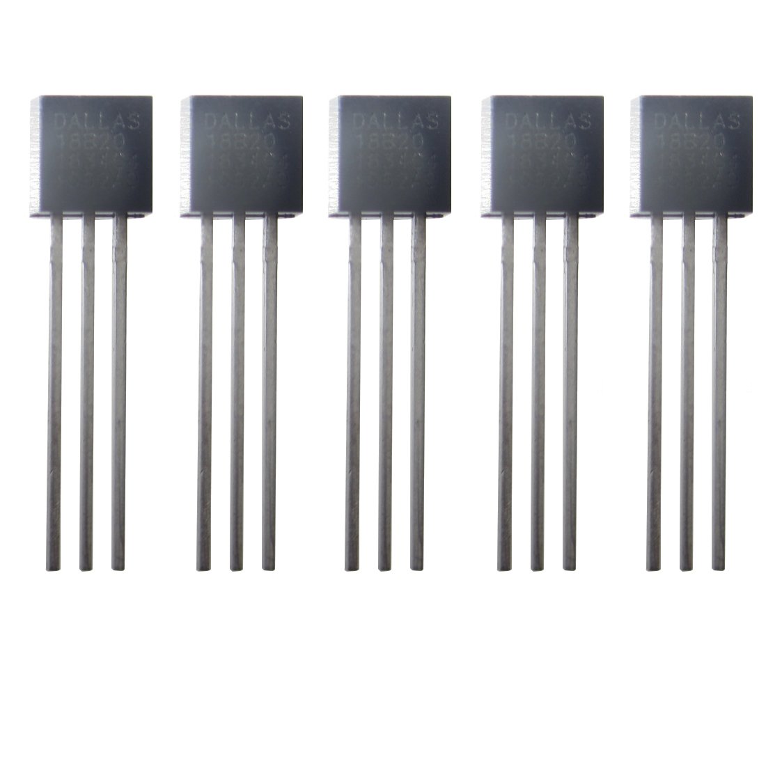 DS18B20 TO-92 3 Pins Wire Digital Thermometer Temperature IC Sensor ...
