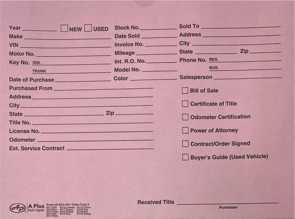 Amazon.com : A Plus Dealer Supplies Vehicle Printed Dealer Jackets #514 ...