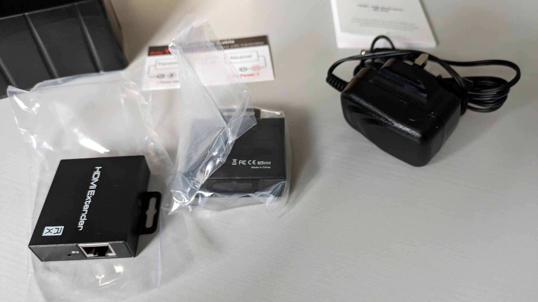 HDMI Extender Over Ethernet Cat5e Cat6 Up to 196Ft/60M HDMI Ethernet ...