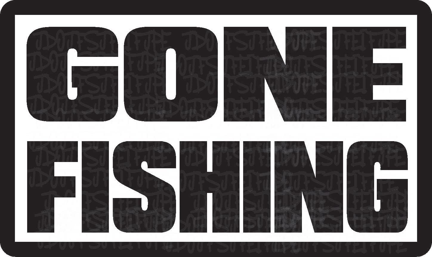 Amazon.com: Gone Fishing Decal Sticker Car Rod Reel Line Lure Bait ...
