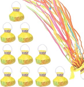 Amazon.com: Tenorbass 10 Pcs Throw Streamers, Hand Throw Confetti ...