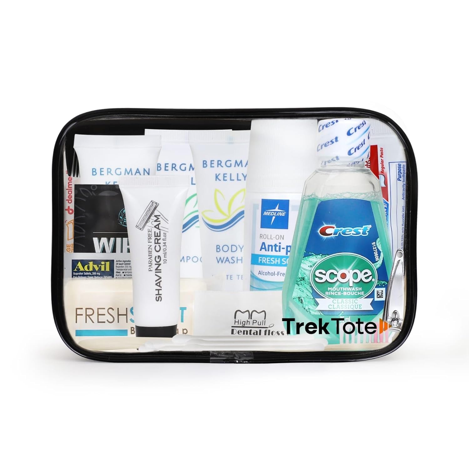 Amazon.com : 20-Piece Travel Toiletries Kit – TSA Approved Hygiene Set ...