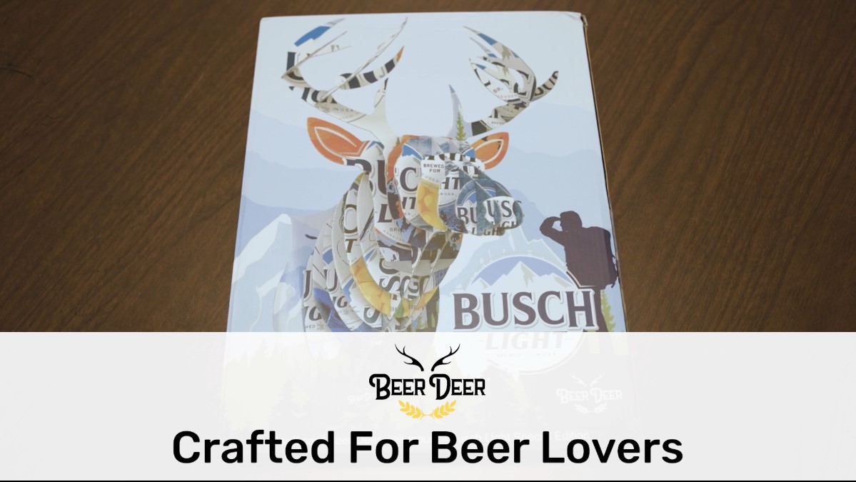 Bar Room Decor BEER DEER Busch Light Deer Head Wall Mount - 3D ...