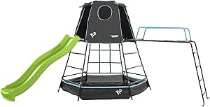 TP Explorer Metal Climbing Frame Set with Slide and Jungle Run Black ...