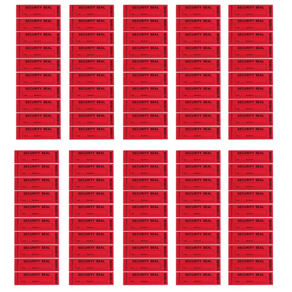 100pcs Security Sealing Labels, Tamper Proof Adhesive Stickers Warranty ...