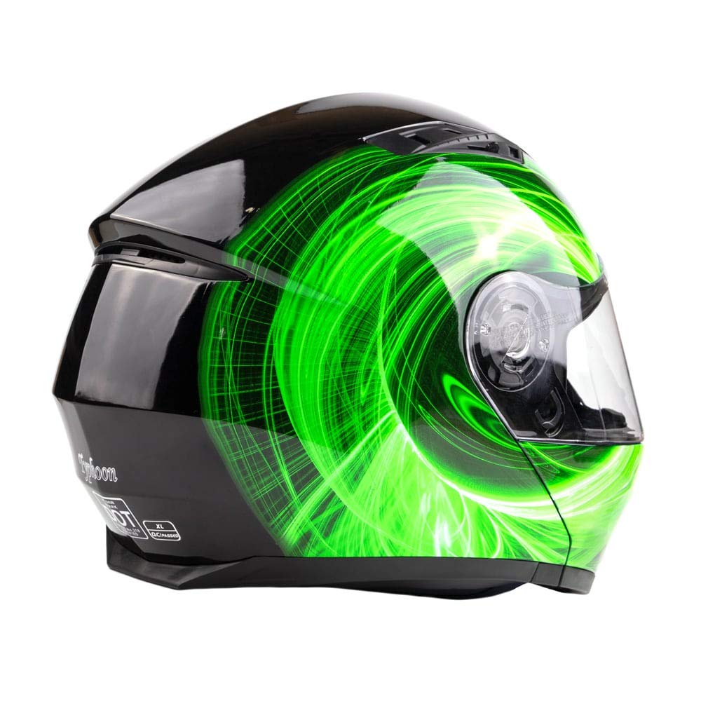 Green Motorcycle Visor