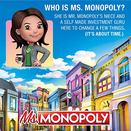 Monopoly Ms.Monopoly Board Game for Ages 8 & Up $7.10(64% Off ...
