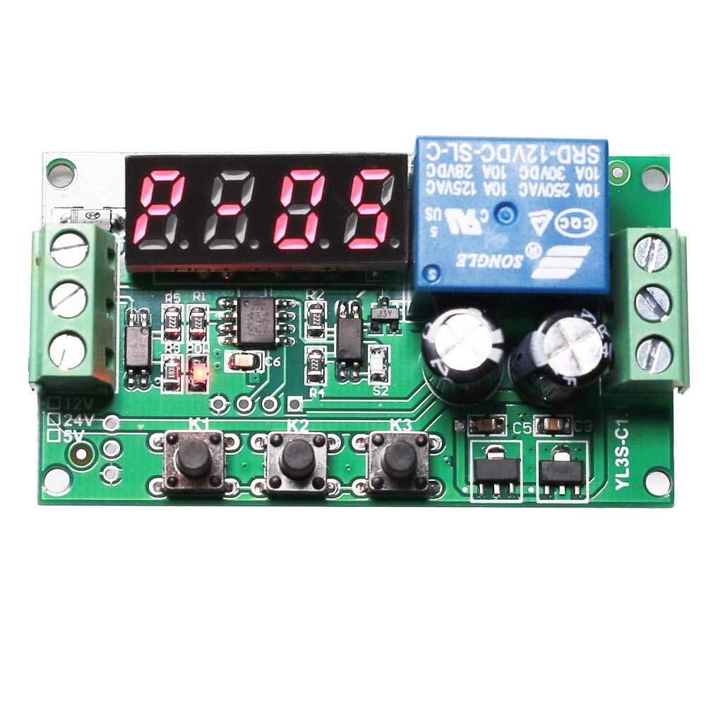 DC 12V Pulse Counter High Level Trigger Relay Module 0-10KHz Frequency ...