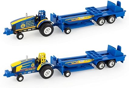 Amazon.com: ERTL Set of 2 1/64 FFA Die-cast Pulling Tractors & Sleds ...