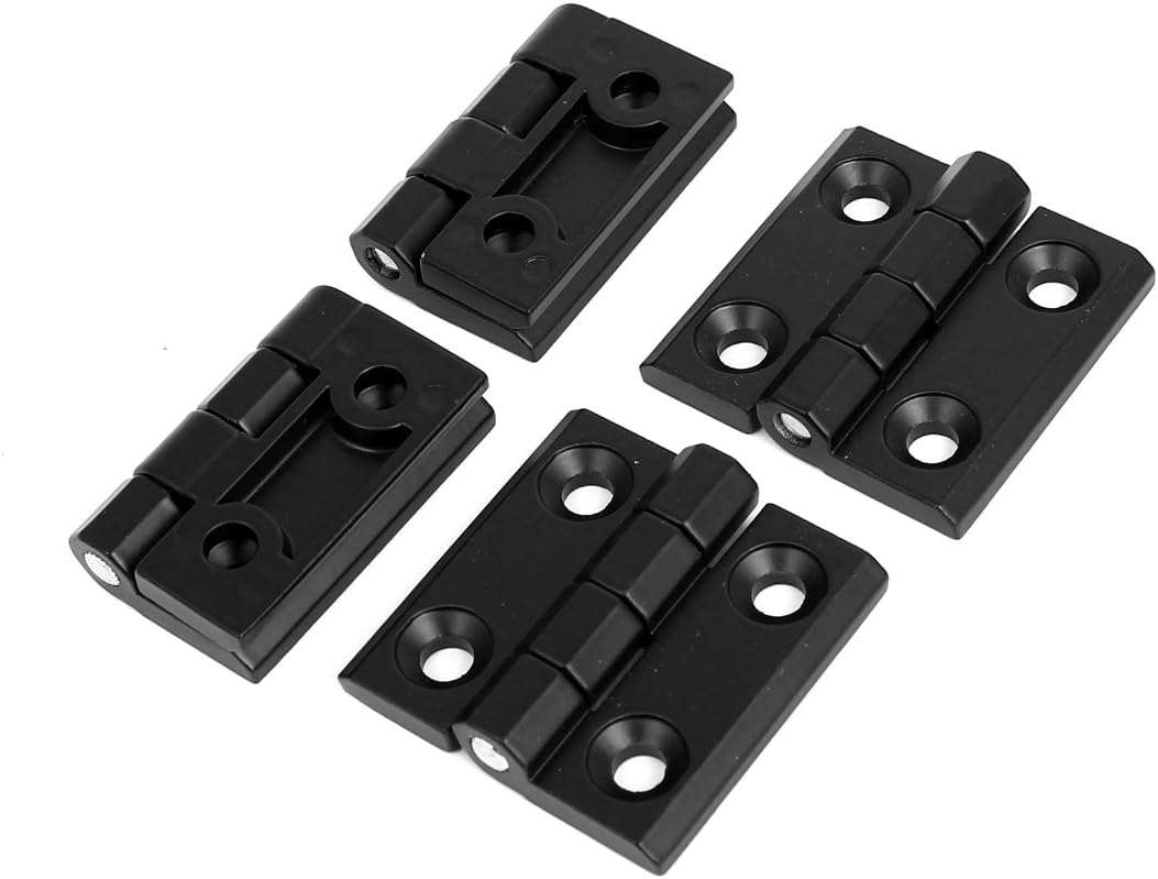 uxcell Cupboard Door 50mm x 50mm Aluminium Ball Bearing Hinge Black ...