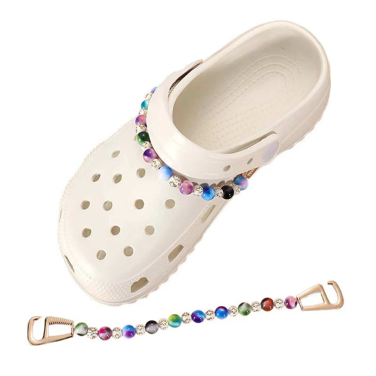 Amazon.com: HenHao Beads Chains for Shoe Decoration, Silver Chains ...