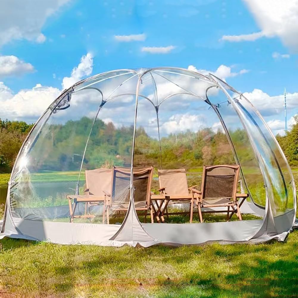 Transparent Tent Garden Dome Bubble Tent, 4-6 Person Outdoor Camping ...