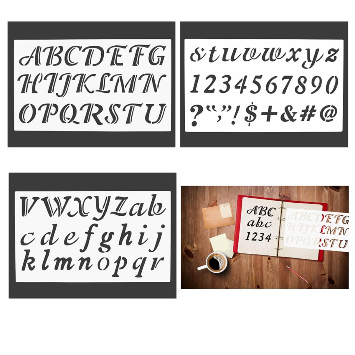 TOPPERFUN 3Pcs Learning Alphabet Board, A-Z English 26 Letters and ...