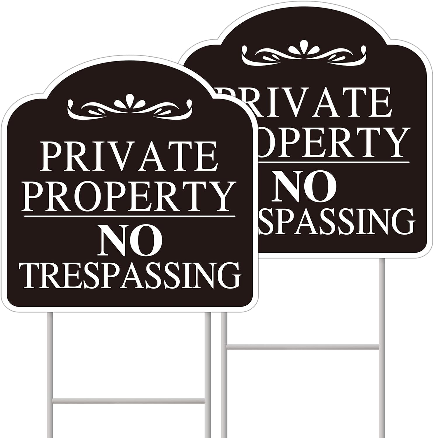 Amazon.com : GXGGUS No Trespassing Signs Private Property, Large 2-Pack ...