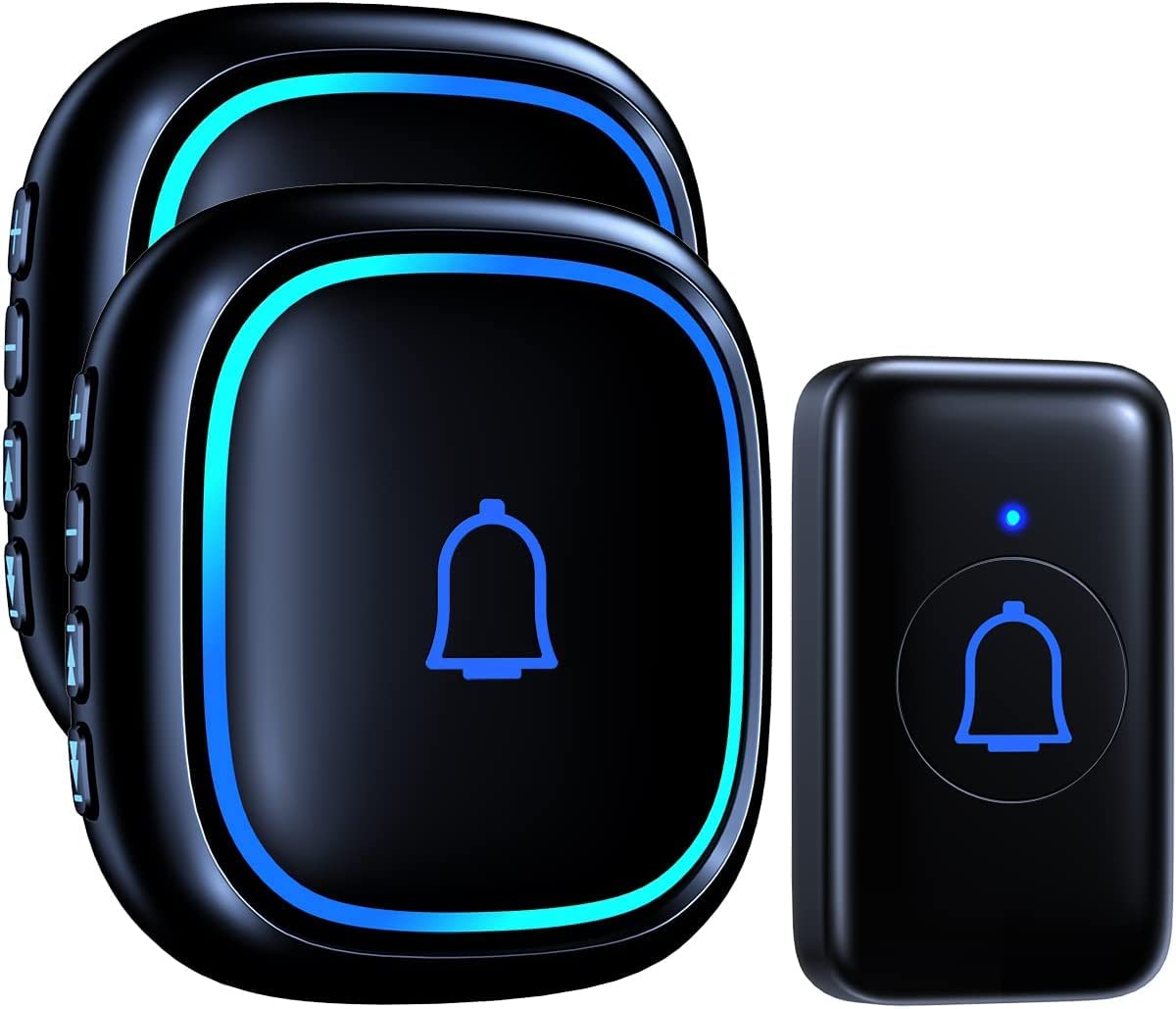 Door Bell for Home 2 Receiver & 1 Transmitter Wireless Door Bell ...