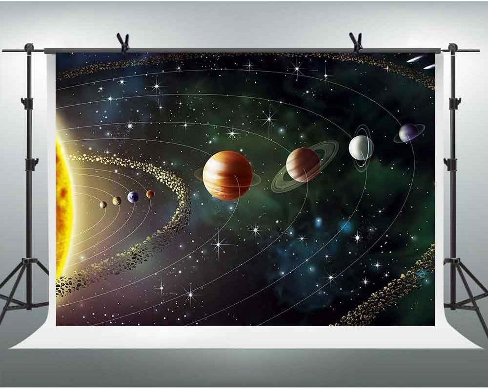 Amazon.com : FHZON 7x5ft Solar System Photography Backdrop Planet ...