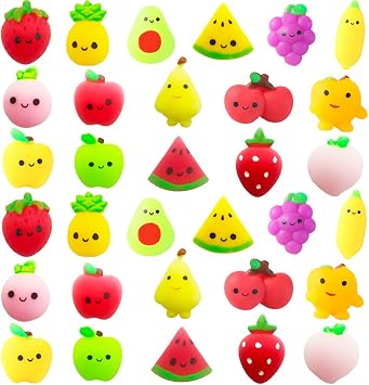 Amazon.com: 32pcs Mochi Squishy Toys Set for Kids, Mini Squishies ...