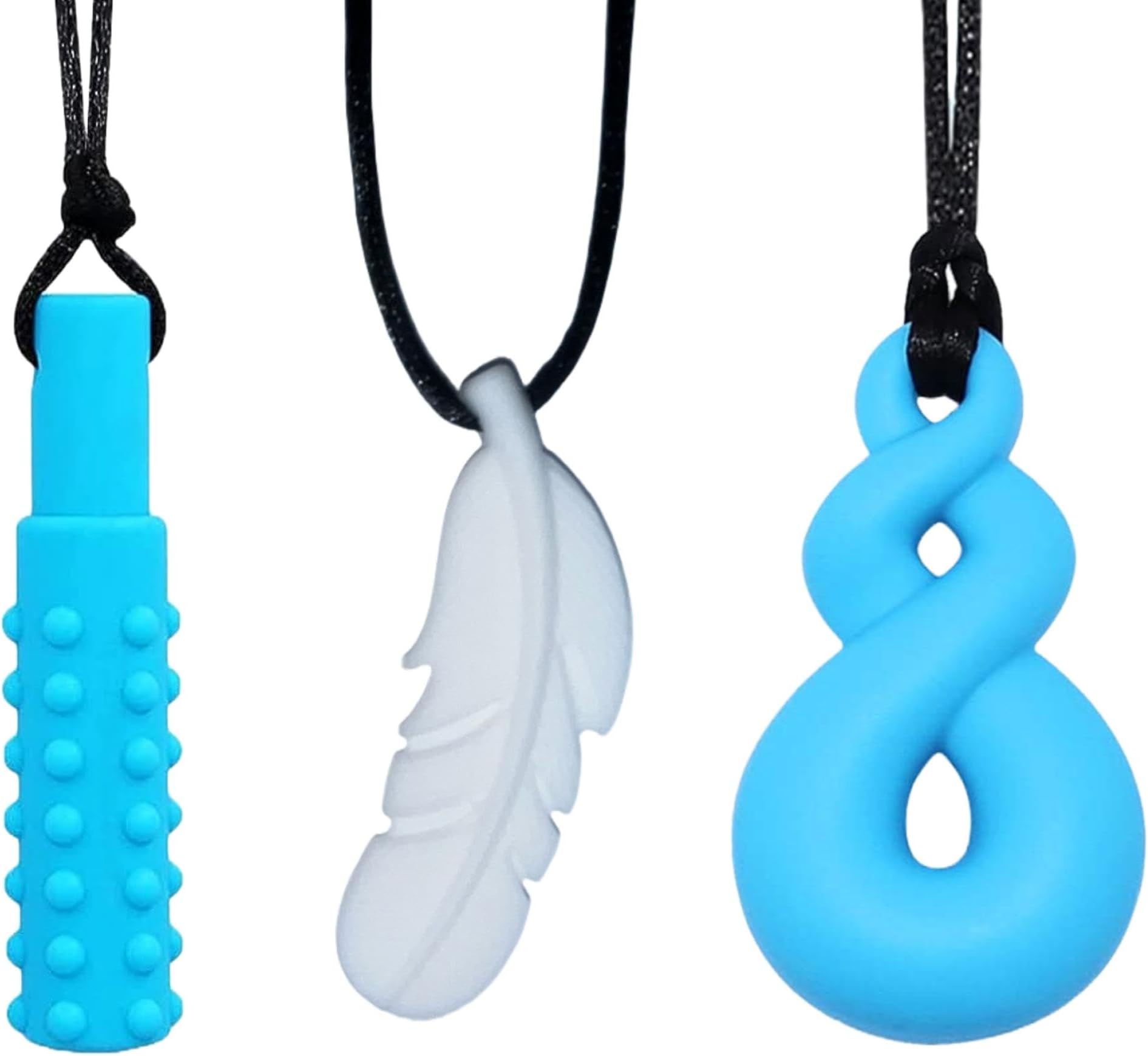 Amazon.com: NeurOm Chew Necklace for Sensory Kids- Teething Chewelry- Fidget Necklace : Health ...