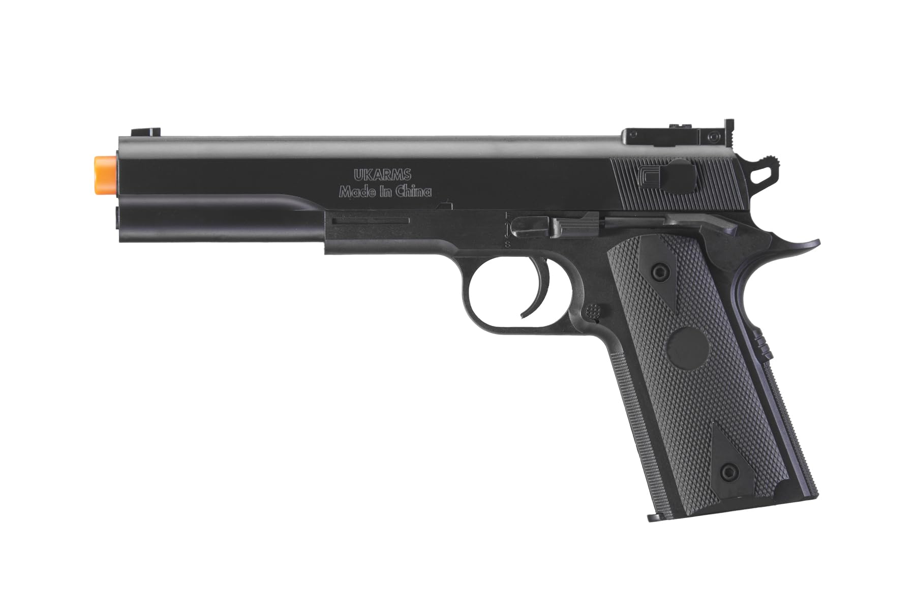 Amazon.com : M1911 Spring Powered Airsoft Pistol w/Metal Flitch and ...