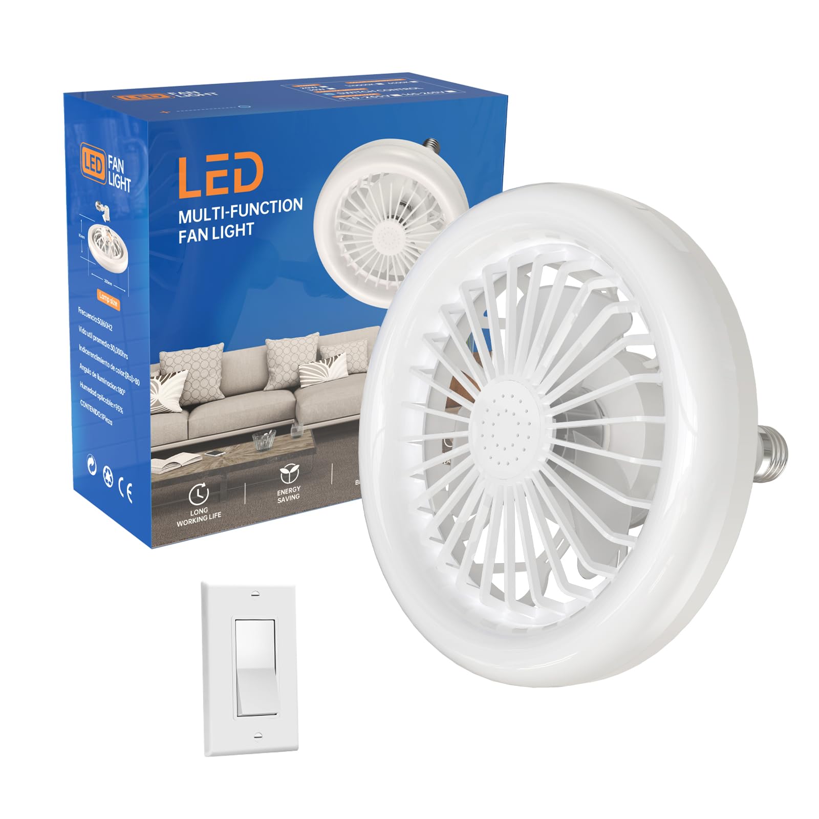 Amazon.com: MAGISOW Socket Fan Light Switch Control, 8 Inch E26 Base ...