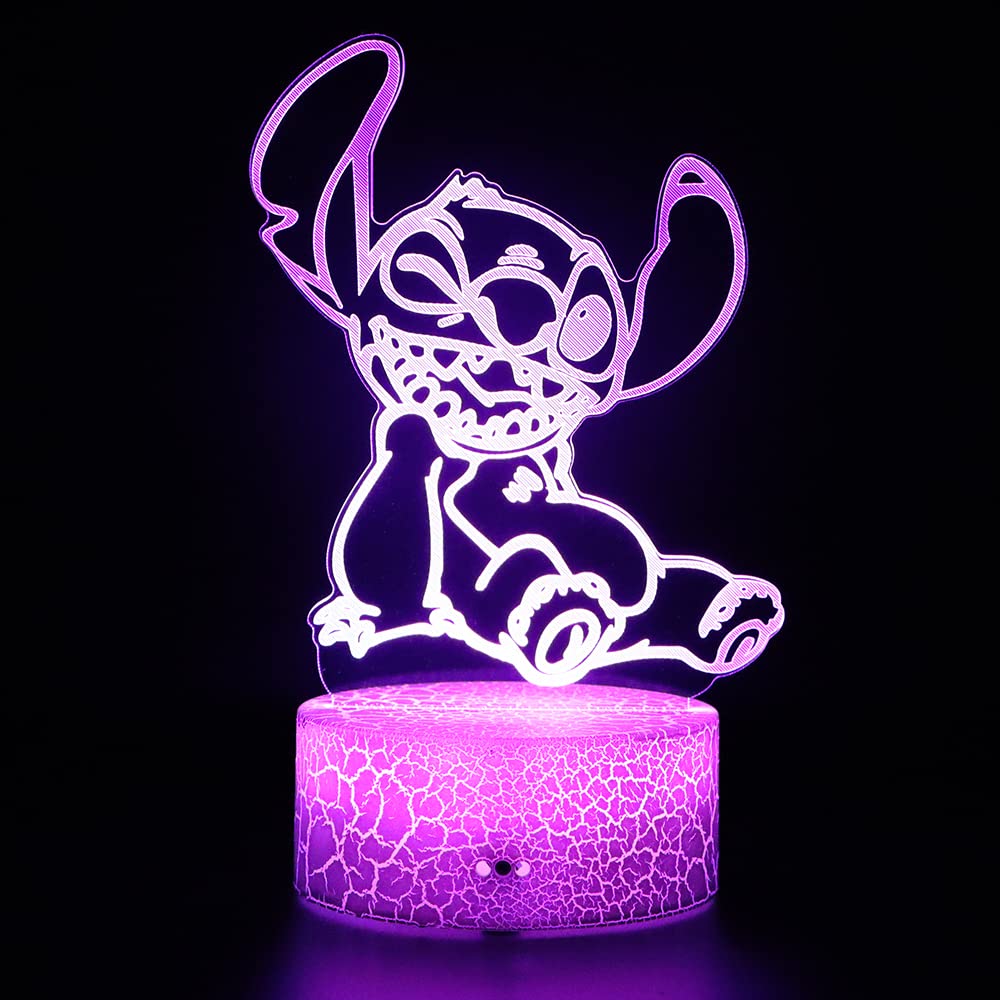 chenshiyan Cartoon Kawaii Stitch Lilo and Stitch Anime Figure 3D ...