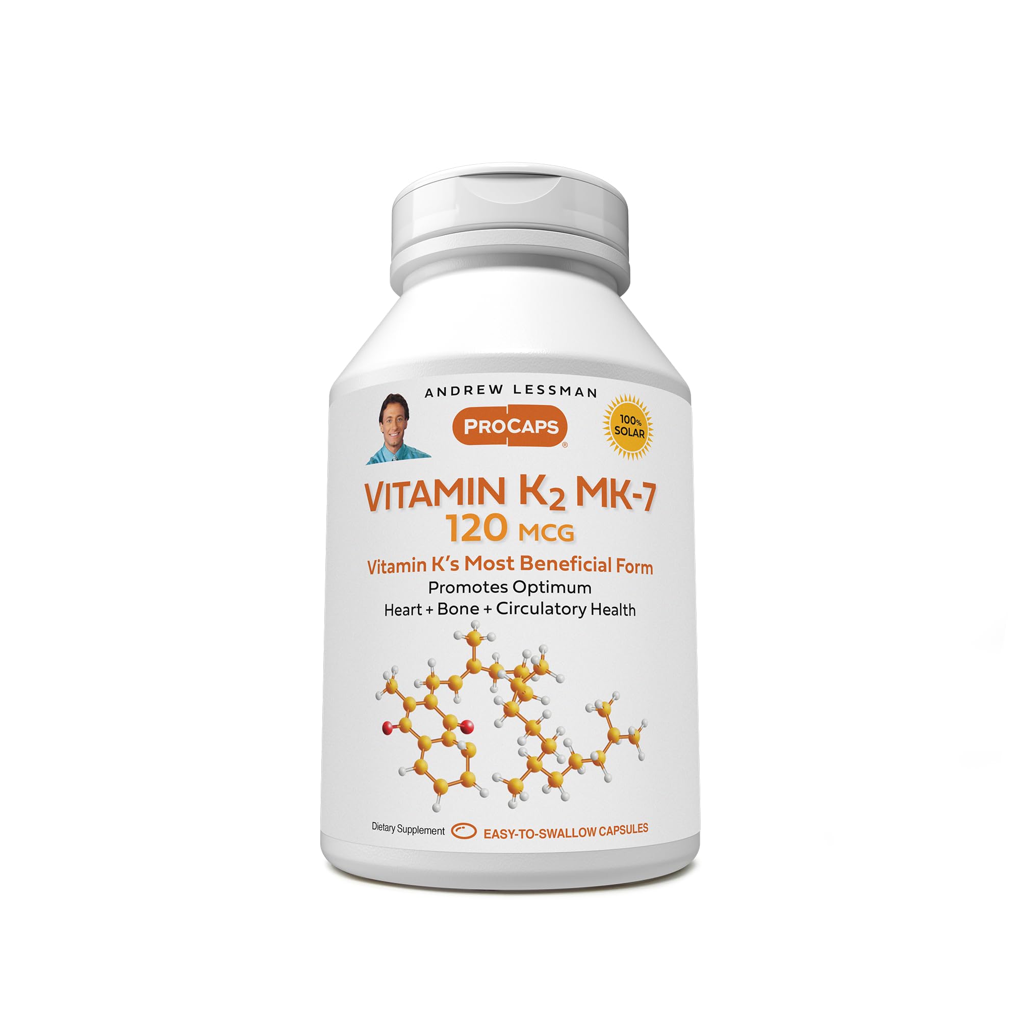 Amazon.com: ANDREW LESSMAN Vitamin K2 MK7 120 mcg 180 Softgels ...