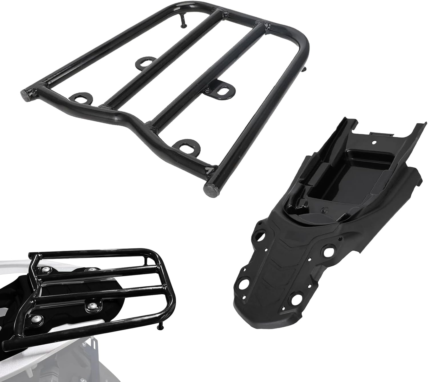 Amazon.com: BAOUFF Rear Rack and Rear Fender Inner Plate Kit for Hawk ...
