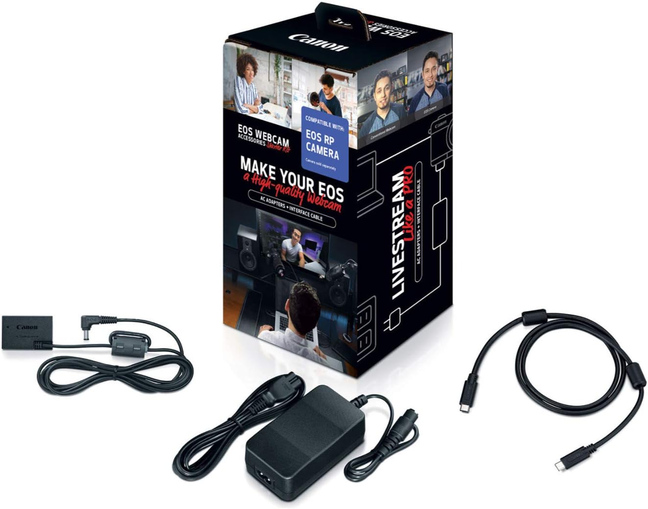 Amazon.com : Canon EOS Webcam Accessory Starter Kit, for Select EOS R ...