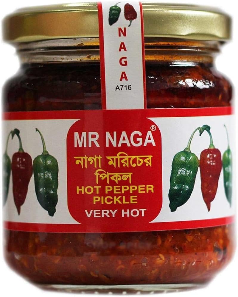 Mr Naga Hot Pepper Pickle 190g | Extra Spicy Naga Chilli Pickle ...