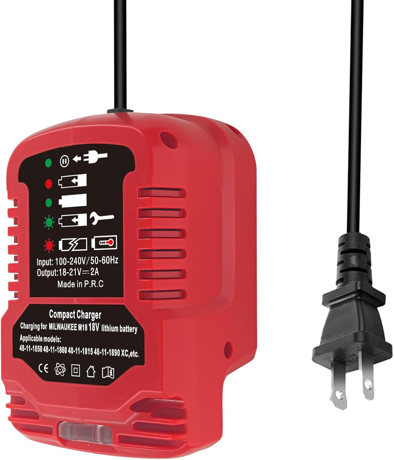 Amazon.com: M18 Multi Voltage Lithium Ion Battery Charger for Milwaukee ...