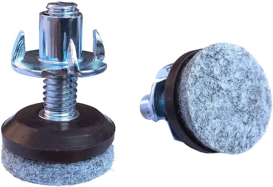 Lenshade 8 Pack 5/16 Inch Adjustable Leveling Feet Furniture Levelers ...