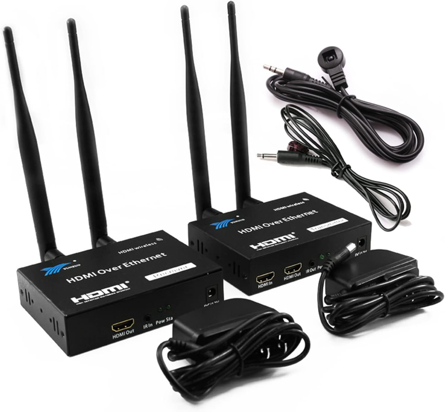 HDMI Wirless AV Sender Receiver,1080P reless Extender HD HDMI200 Meters ...