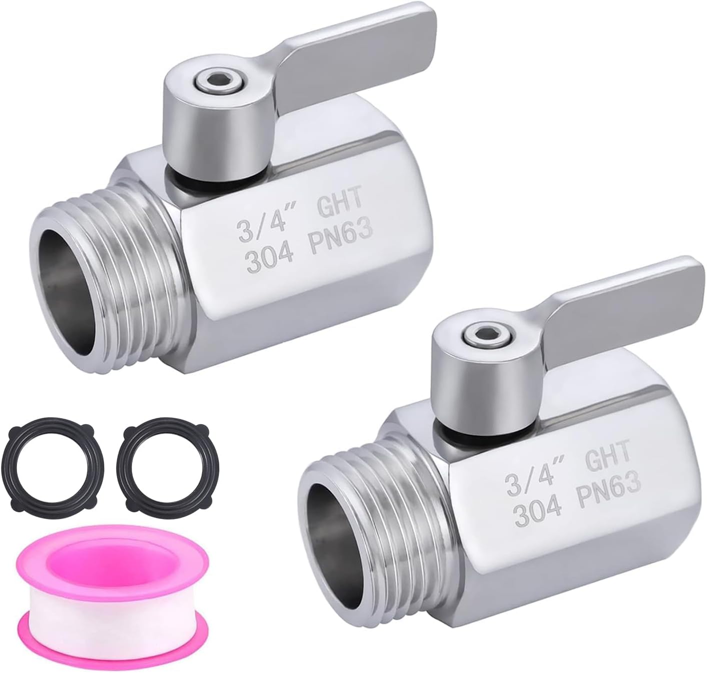 Amazon.com : Heavy Duty Garden Hose Stop Valve, Stainless Steel Water ...