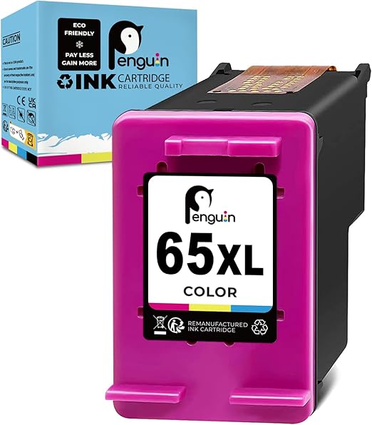 Amazon.com: Penguin 65XL Ink Cartridges for HP Printers DeskJet 3755 ...