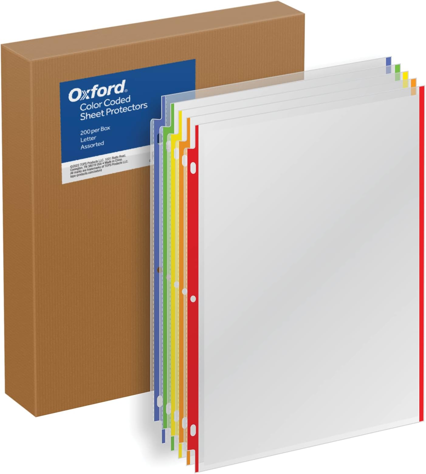 Amazon.com : C-Line Polypropylene Sheet Protector with Index Tabs ...