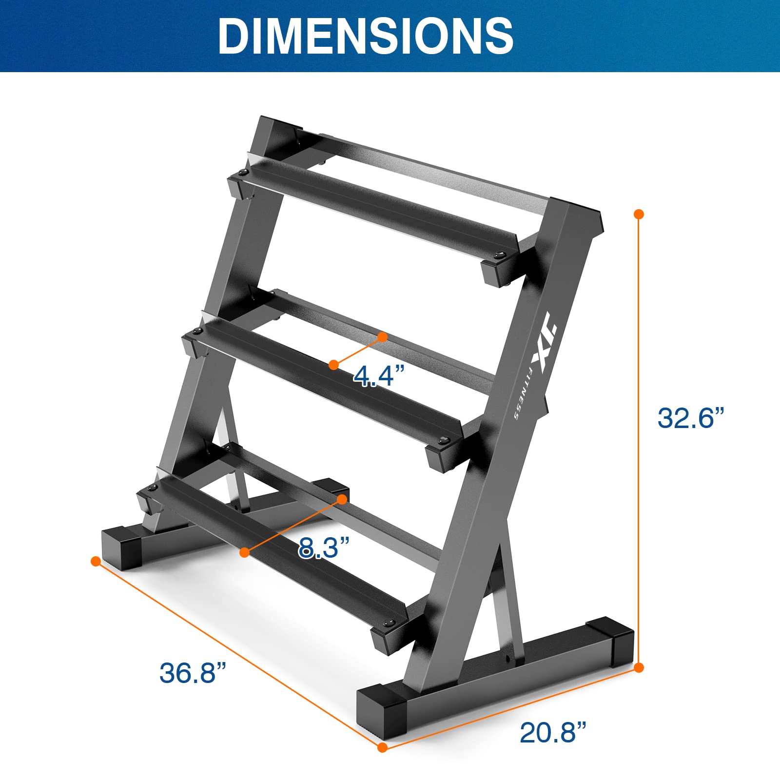( incomplete)JX FITNESS Dumbbell Rack Stand Weight Rack for Dumbbells ...
