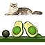 Amazon.com : Catnip Wall Ball Toys - 4 Pack Avocado Shape Rotatable Cat Snack Edible Catnip ...