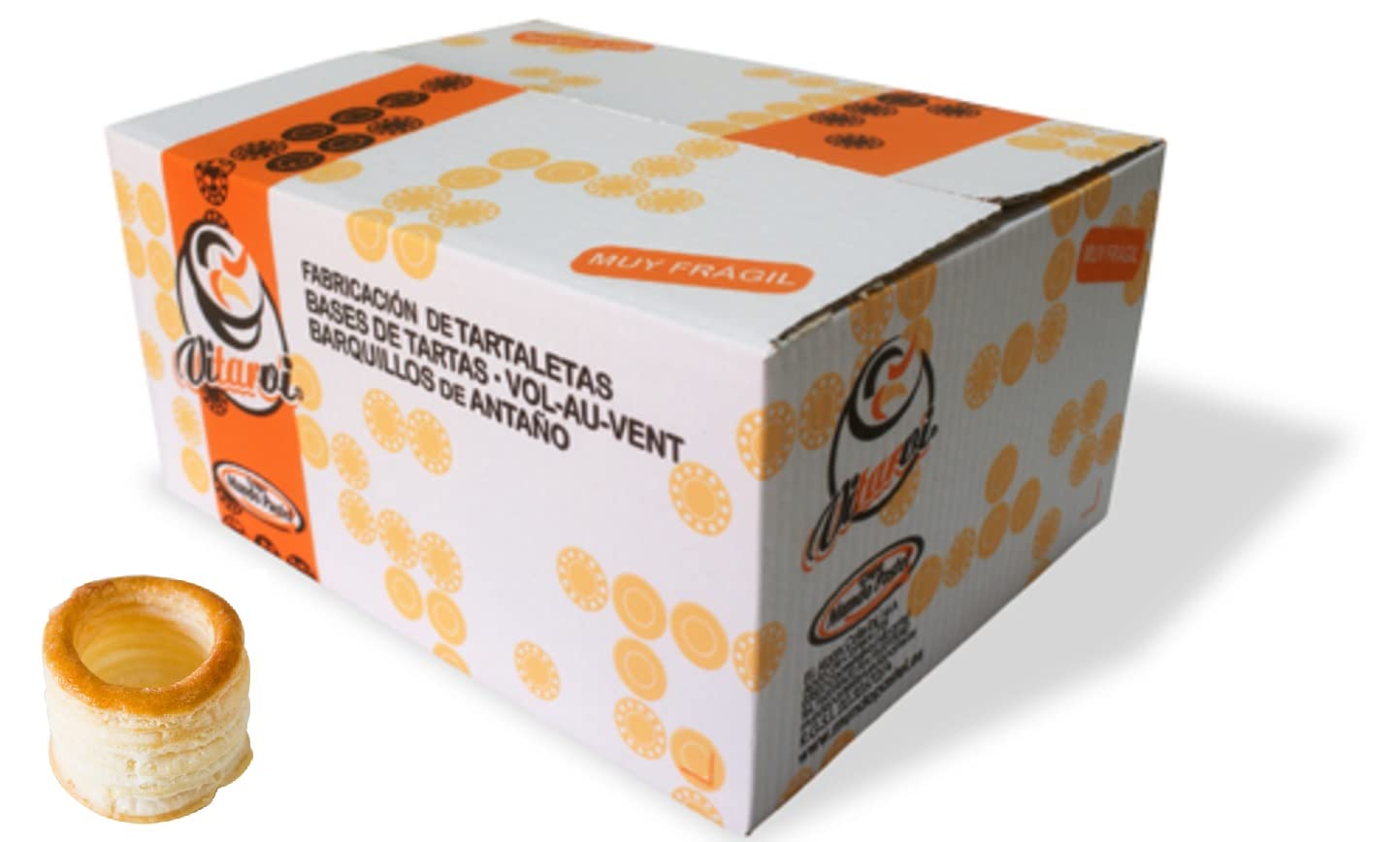 Mini Vol au Vent Round Puff Pastry 38 mm Vitarvi 336 Units Pastel World ...