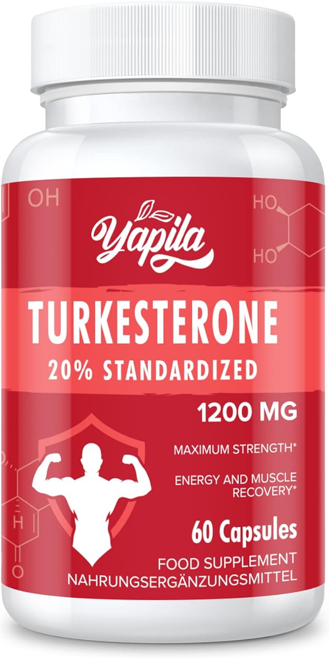 Turkesterone Supplement - 1200mg Ajuga Turkestanica Extract ...