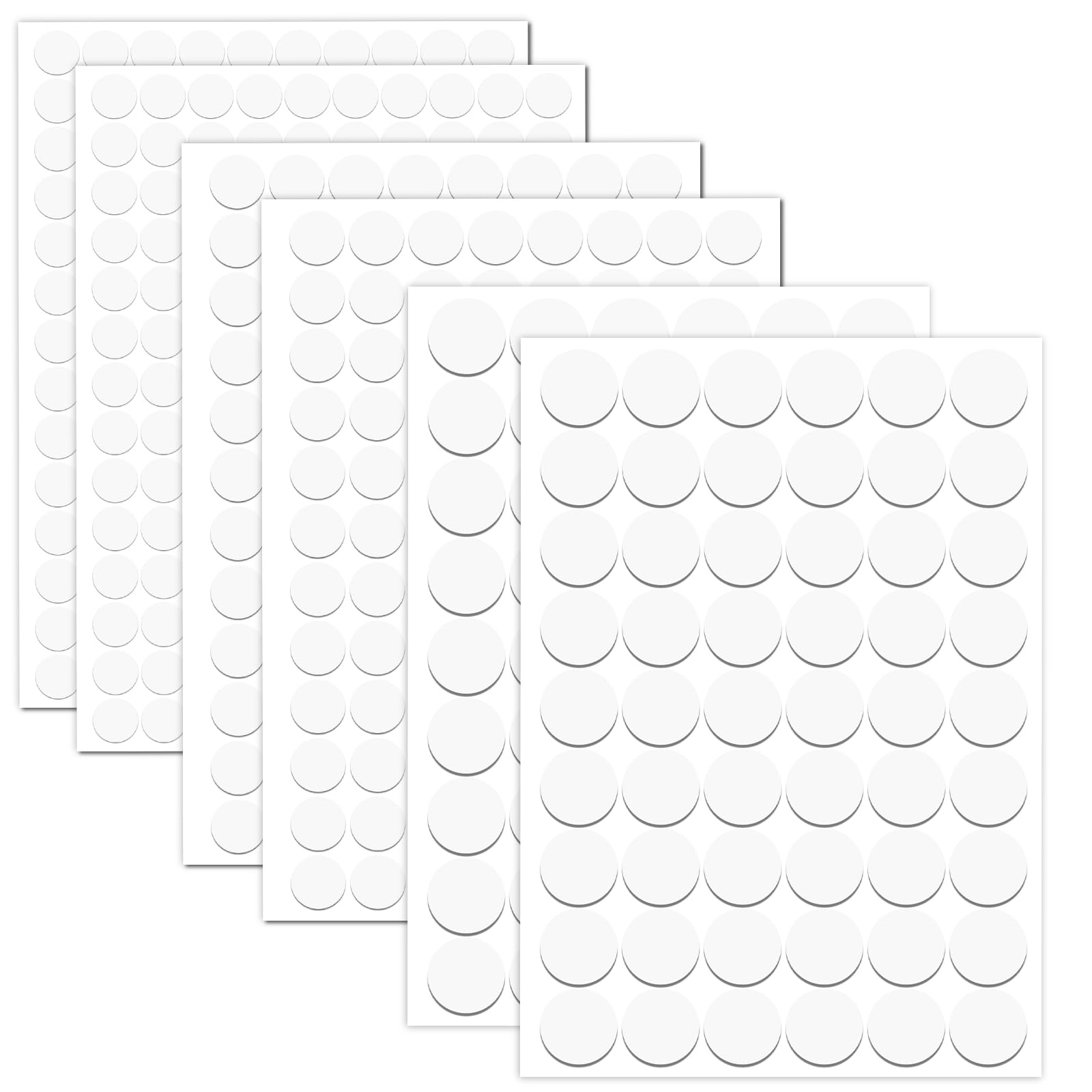 Amazon.com: 580 Pieces Self-Adhesive Screw Hole Stickers PVC Cover Caps ...