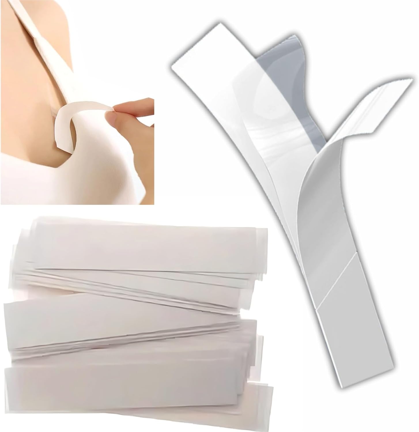 108Pcs Double Sided Body Tape Strips for Clothes Women Fashion Clothing Lingerie Tape : Amazon ...