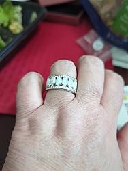 Amazon.com: Barzel Oval-Cut Created White Opal & Cubic Zirconia Ring ...