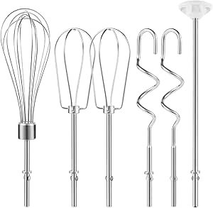 Amazon.com: Hand Mixer Attachments Beater, Dough Hooks and Whisk ...
