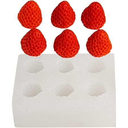 Amazon.com: 3 Pcs 3D Strawberry and Flowers Silicone Mold Strawberry ...