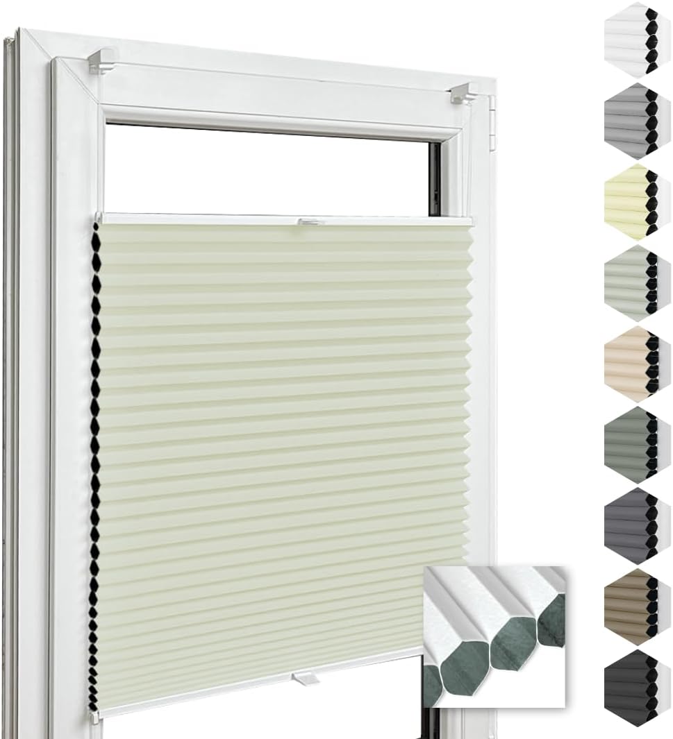 Amazon.de: Home-Vision® Premium Doppelplissee Wabenplissee ohne Bohren ...