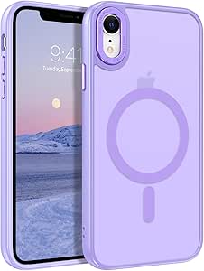 Amazon.com: Telaso for iPhone XR Case, iPhone XR Phone Case Compatible with Magsafe Translucent ...