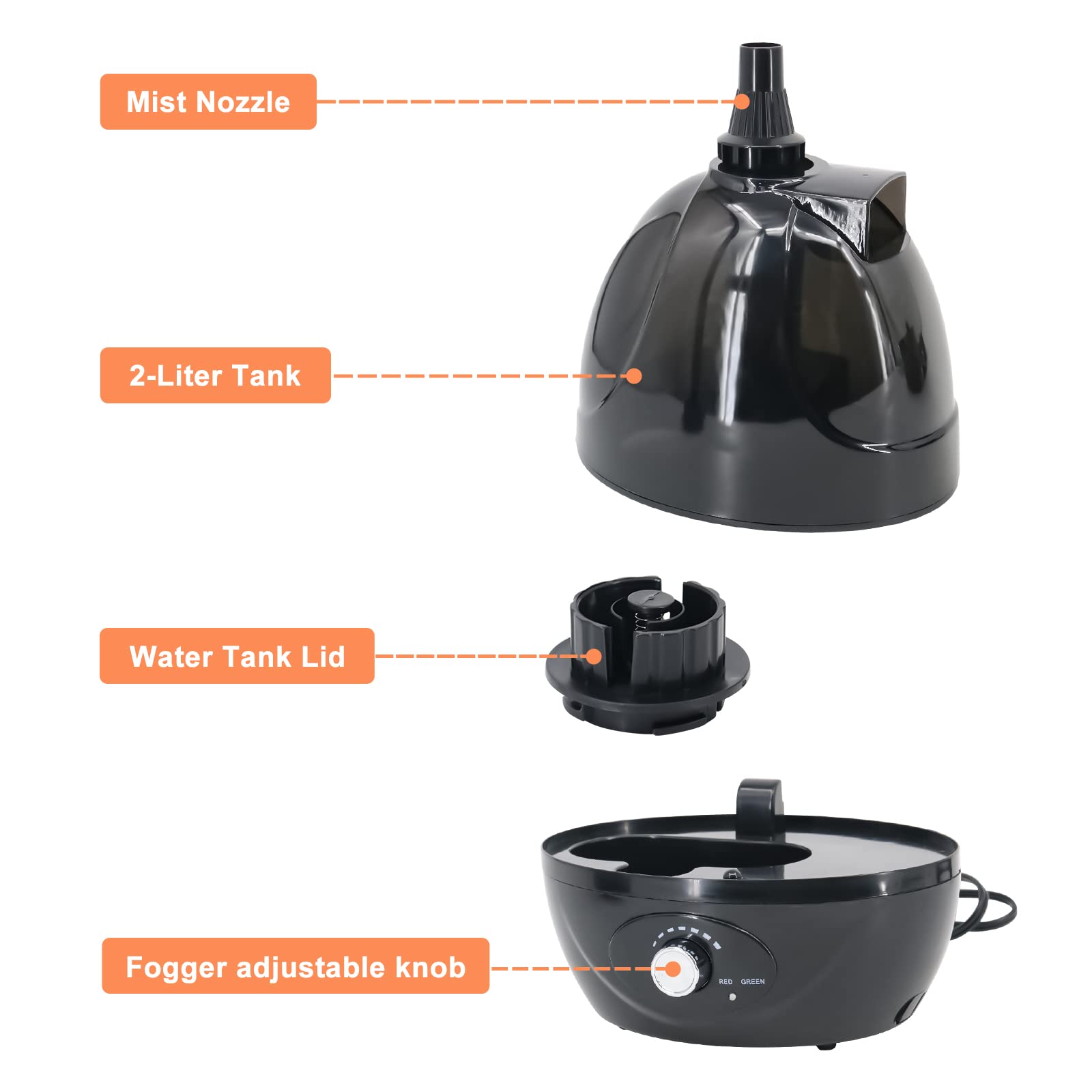 Snapklik.com : HOMOKUS Reptile Fogger Large Tank Reptile Humidifiers ...