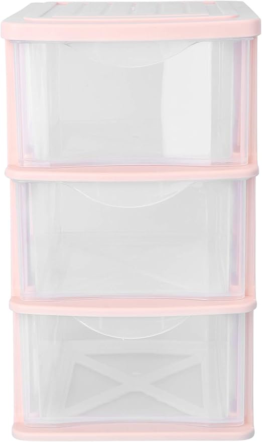 Amazon.com: Toyvian Plastic Drawers Organizer, 1Pc 3-Layer Desktop ...