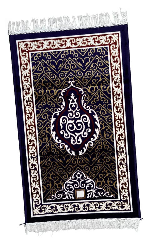 Buy ADIRNY Velvet Prayer Mat Musalla Janamaz for Namaz Muslim 48x30 ...